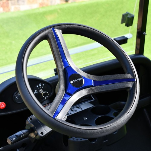 Brenta Black & Blue Golf Cart Steering Wheel Fits All CLUBCAR PRECEDENT ...