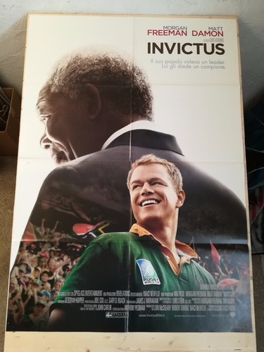 INVICTUS 2009 Original Movie Poster 39x55" 2Sh Italian EASTWOOD DAMON ...