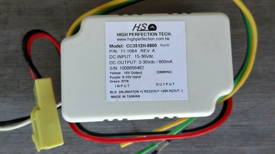 HS High Perfection LP1020-12 Class 2 Power Supply LED Driver DC Output ...