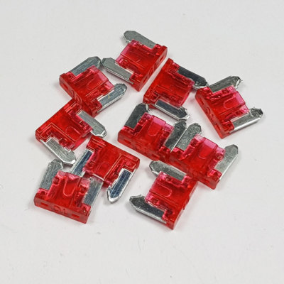 5 x 10 Amp Red Micro Blade Fuse 10A Amps A Car Fuses Mini Low Profile ...