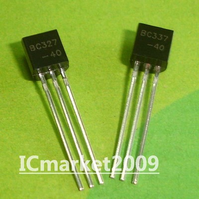 100 PAIRS ( BC337-40 NPN+ BC327-40 PNP ) TO-92 Silicon Transistor | eBay