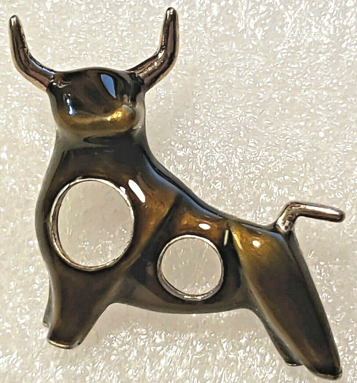 Ox Taurus Bull Zodiac Lunar New Year Modern Enamel Alloy Pin Brooch ...