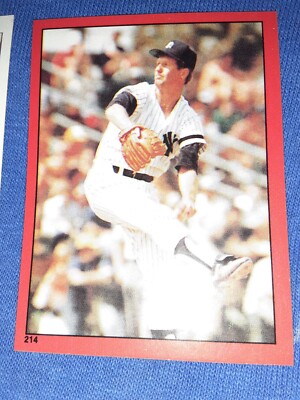 1982 Topps Stickers Tommy John New York Yankees #214 NM-MINT | eBay