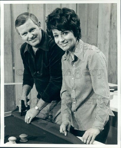 1974 Pressefoto Wally & Natalie Bruner Wallys Werkstatt 70er Jahre TV ...