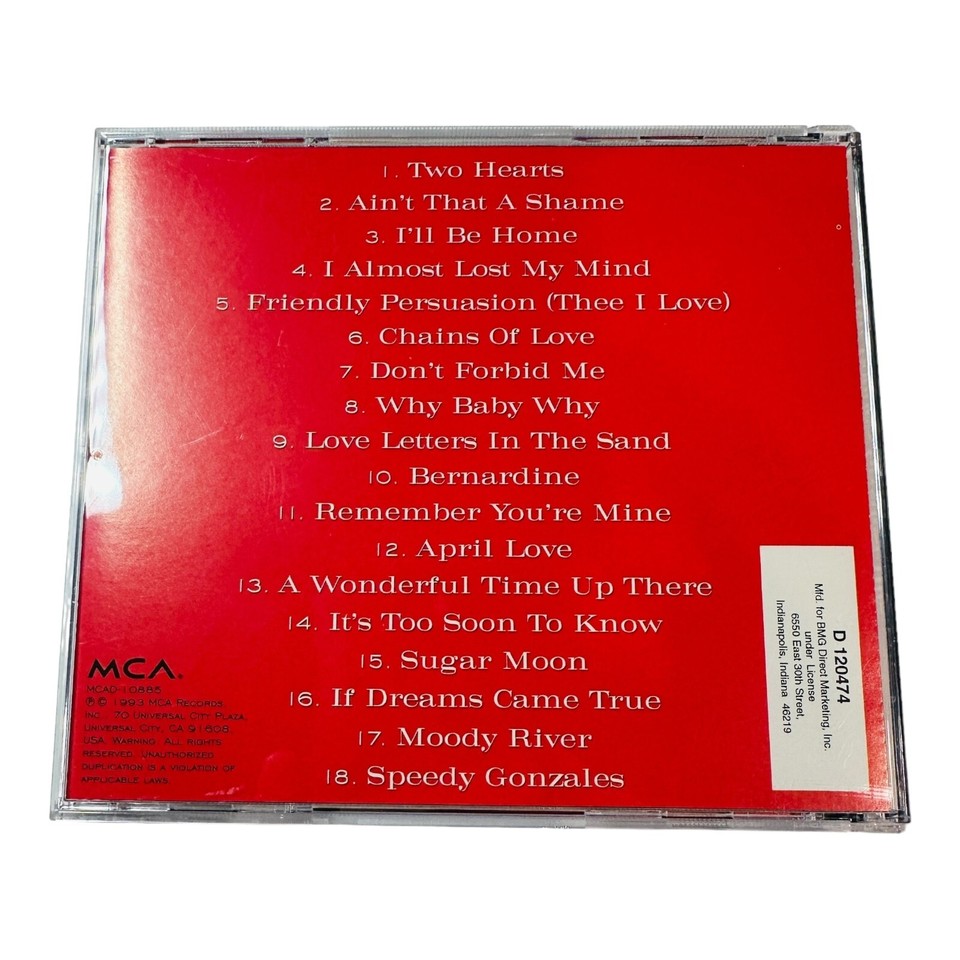 Pat Boone's Greatest Hits by Pat Boone CD September 1993 MCA 8811088521 ...