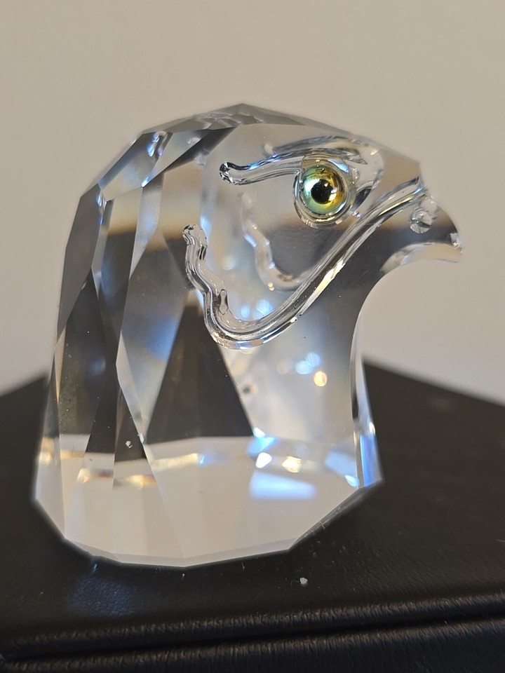 Swarovski Crystal Falcon Head Figurine | eBay