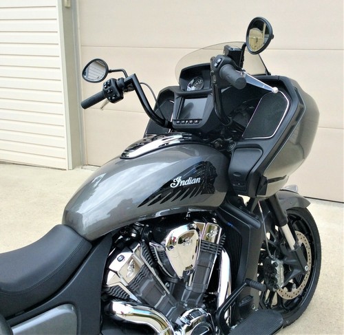 14" SMOOTH TOP APE HANGER CUSTOM HANDLEBARS FOR INDIAN CHALLENGER | eBay
