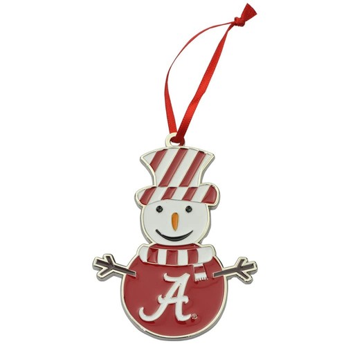 Alabama Crimson Tide Snowman Metal Christmas Ornament 812555024857| eBay