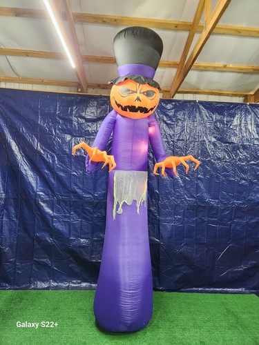 12ft Gemmy Airblown Inflatable Prototype Pumpkin Reaper #222675-2 | eBay