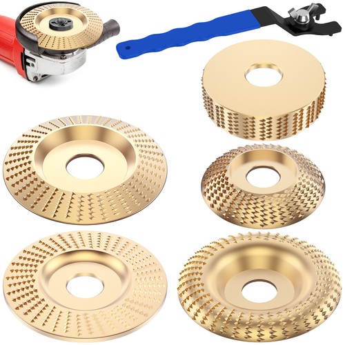 5Pcs Angle Grinder Wood Carving Disc Set Multipurpose Wood Grinding ...