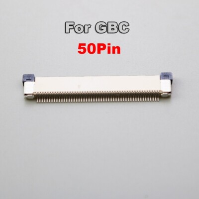 New 50 Pin LCD Flex Ribbon Cable Connector for Game Boy Color GBC ...