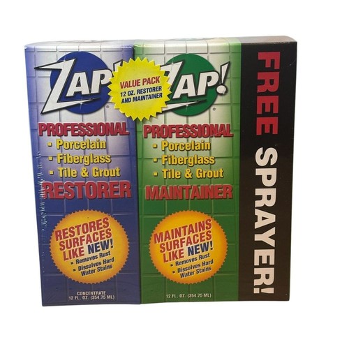 ZAP! Professional Cleaner Restorer 12 oz. & Maintainer 12 oz. Brand New ...