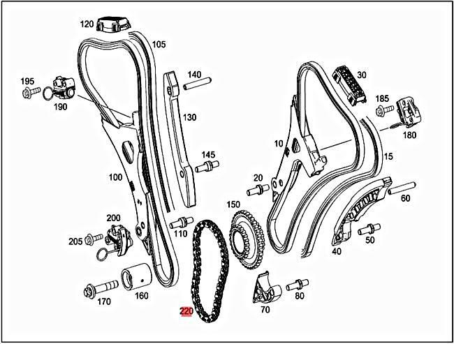 Genuine MERCEDES Tooth chain 0009930278 | eBay