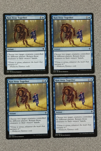 MTG - RUN AWAY TOGETHER - 4XPLAYSET - THRONE OF ELDRAINE - COMMON ...