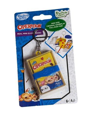 Operation Keychain Game Real Mini Game Hasbro Gaming Full Size Fun New ...
