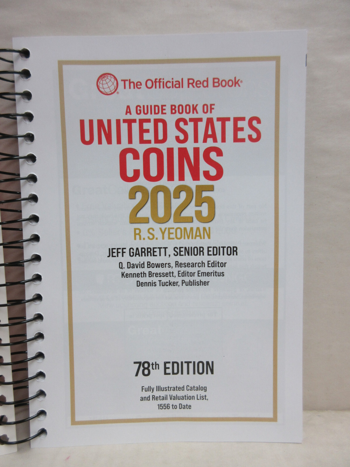2025 Whitman Red Book United States Coins 78th Edition Spiral Price ...