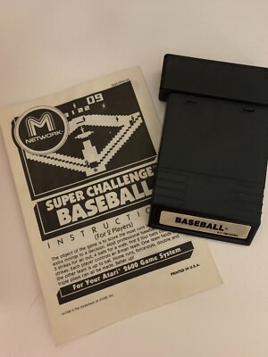 Super Challenge Baseball Telegames, Inc. (Atari 2600, 1989) Game ...