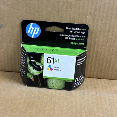 Genuine HP 61XL Tri-Color Ink Cartridge New Sealed OEM High Yield 2022 ...