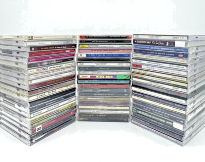 lot of 80 music cds, random mix with original art and good condition ...