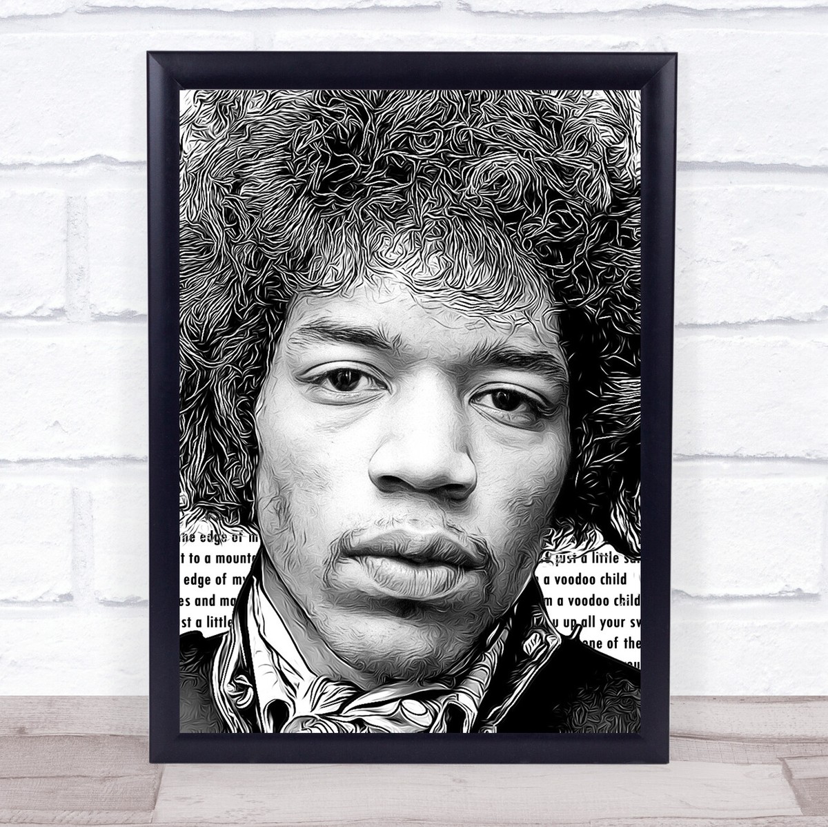 Jimi Hendrix Childhood Drawings