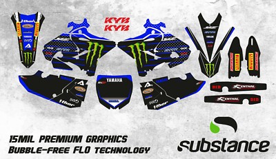 Graphics kit YAMAHA YZ125 YZ250 2015 2016 2017 2018 2019 2021 DECALS ...