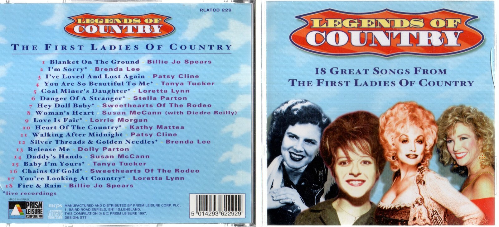 Legends Of Country - 18 Great Songs from the First Ladies Of Country ...