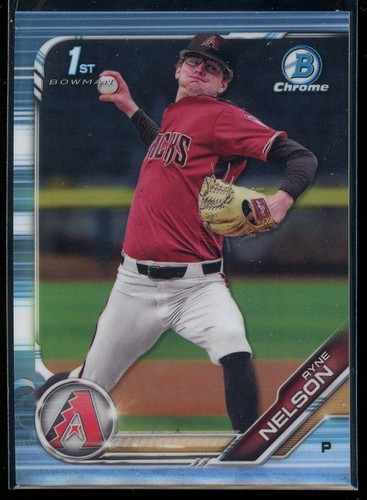 Ryne Nelson 2019 Bowman Draft Chrome Sky Blue Refractor #BDC147 | eBay