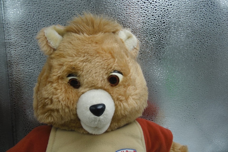 1985 Teddy Ruxpin Talking Bear Worlds of Wonder WOW Vtg Animatronic ...