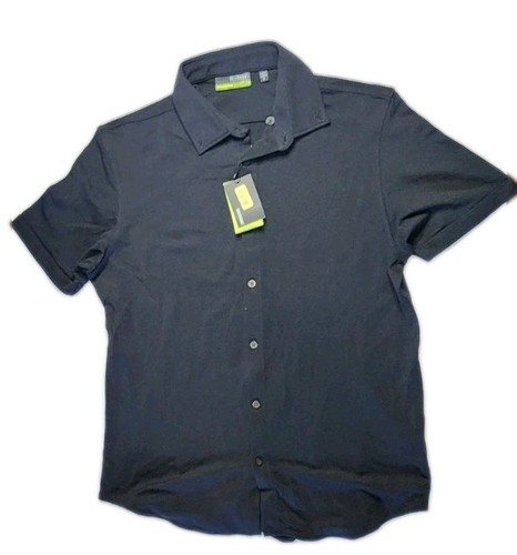Murano Slim Fit Performance Short Sleeve Button-Up Shirt Men’s Size L ...