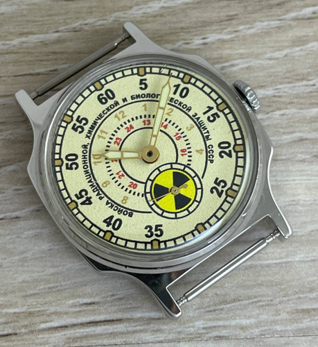 Men's Wrist Watch Pobeda Radiation troops Mechanical watch Soviet USSR ...