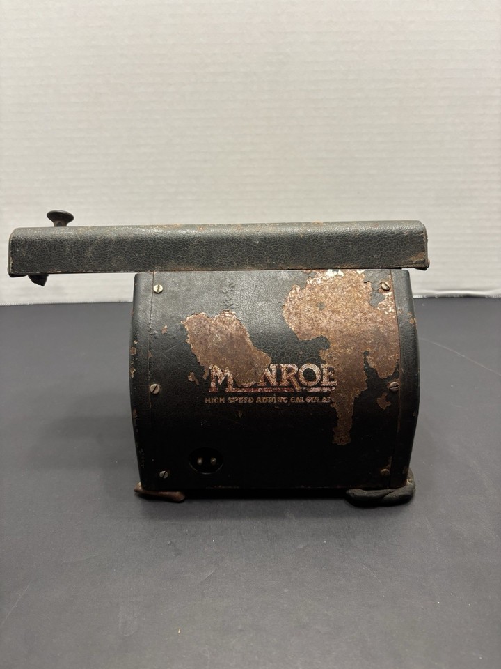 VINTAGE MONROE HAND OPERATED CALCULATOR ADDING MACHINE UNTESTED | eBay