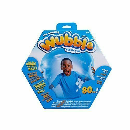 Wubble Super Bubble Ball Blue Ages 6 Years Bubble Pumped Lightweight ...