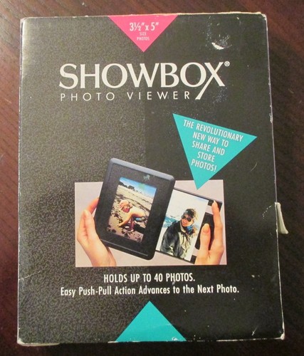 Burnes Showbox Photo Viewer 3.5" X 5" Charcoal Color Brand NEW Up To 40 ...