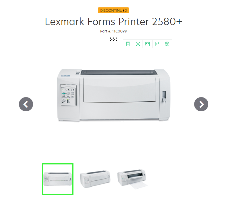 40X7985 Printhead Fit for Lexmark Forms Printer 2580+ 2581+ 2580 2581 ...