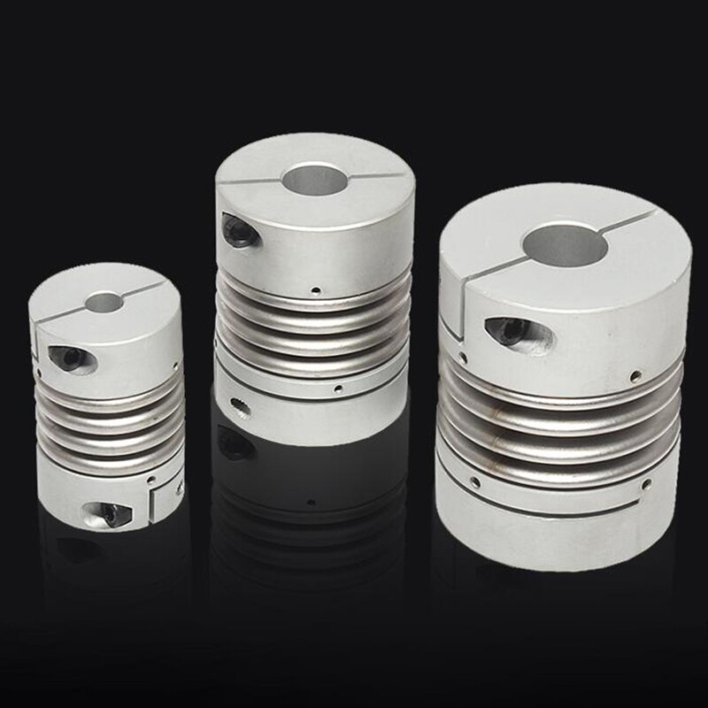 Flexible Shaft Coupling Connector Coupler CNC Aluminum Alloy Bellows ...