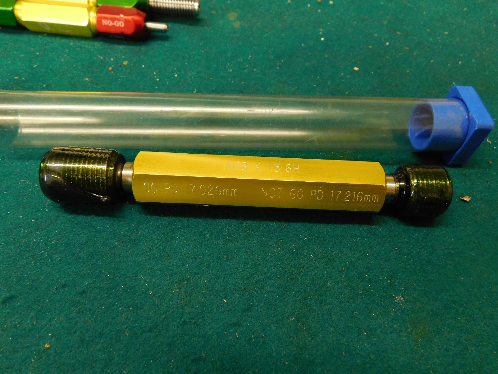 Swanson Gage Go & No Go Thread Plug Gage M18 x 1.5-6H | eBay