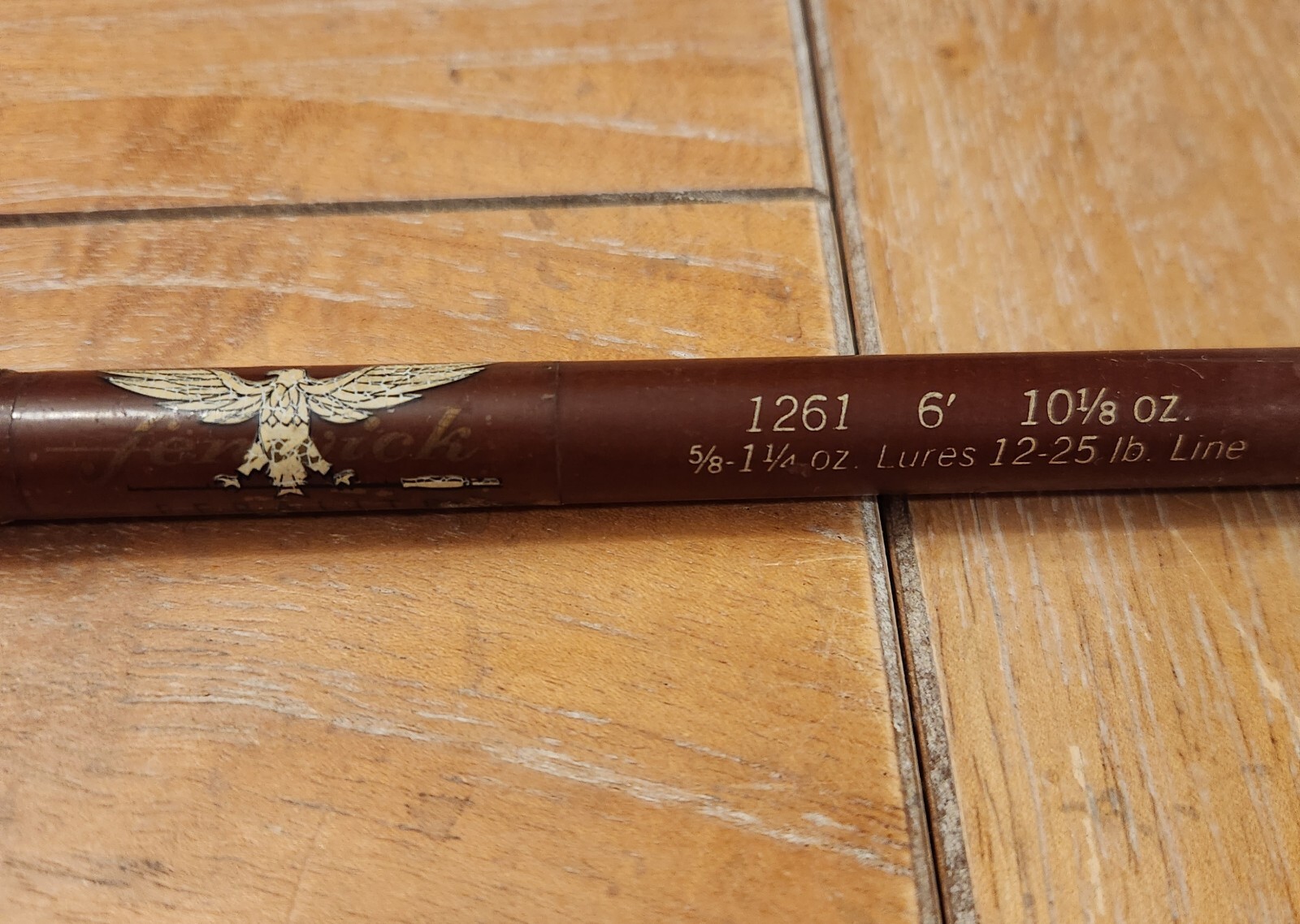 Vintage Fenwick Fenglass Lunkerstik Model 1261 5'6" fishing rod - NO ...