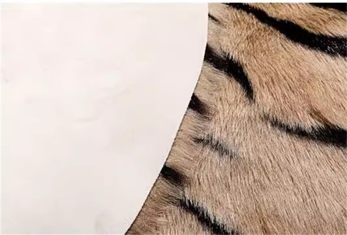 Faux Fur Tiger Stripe Rug Hide Imitation Animal Print Pelt Carpet Home ...