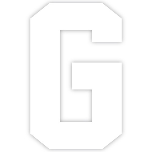 Varsity Letter G Decal Sticker Vinyl Window Laptop College Athletic ...