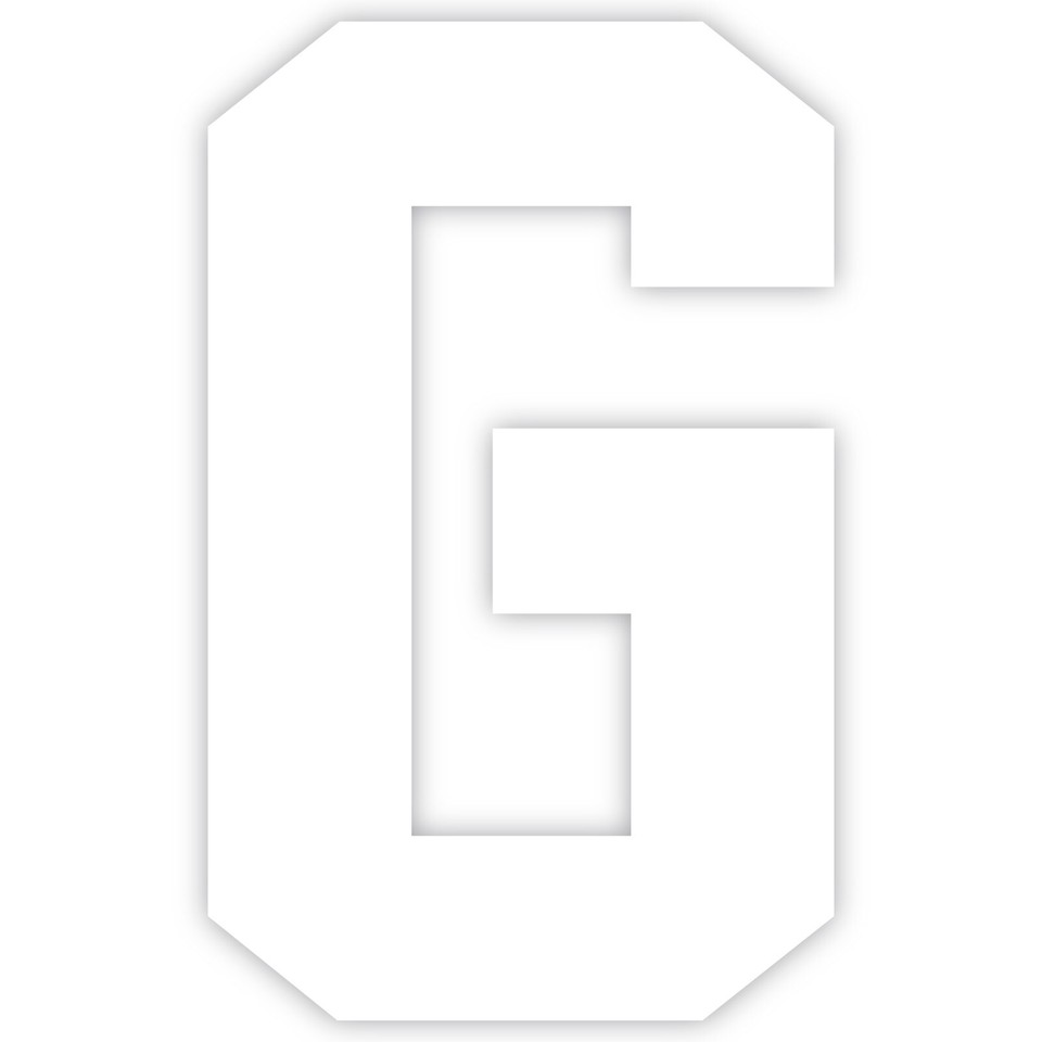 Varsity Letter G Decal Sticker Vinyl Window Laptop College Athletic ...