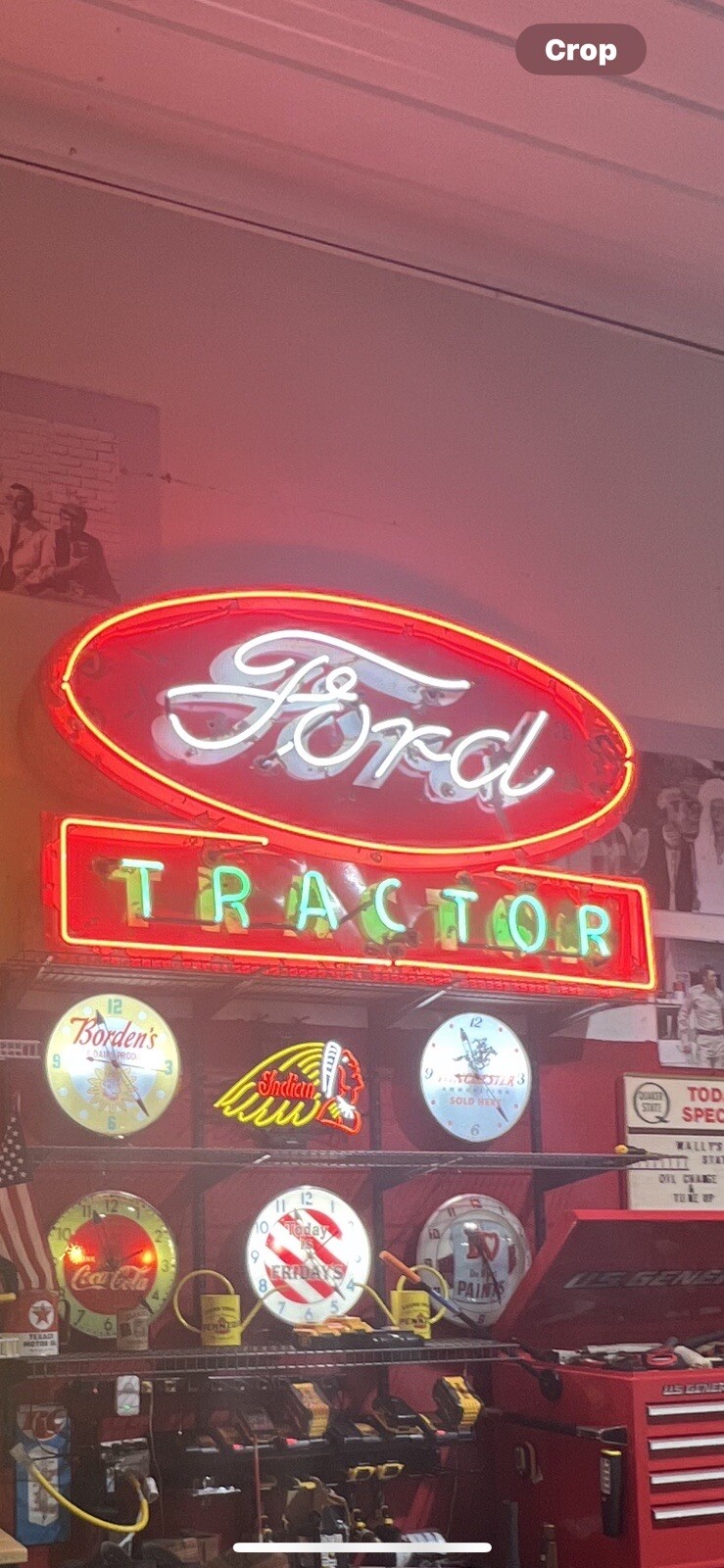 1940’s FORD TRACTOR NEON PORCELAIN sign with new glass And Transformer ...