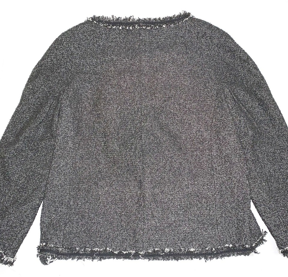 NWT Studio M by Max Studio Wool Blend Blazer Jacket Black Heather Size ...