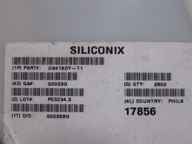 DG419DY SILICONIX Precision CMOS Analog Switches 8pin-SOIC Quantity 10 ...