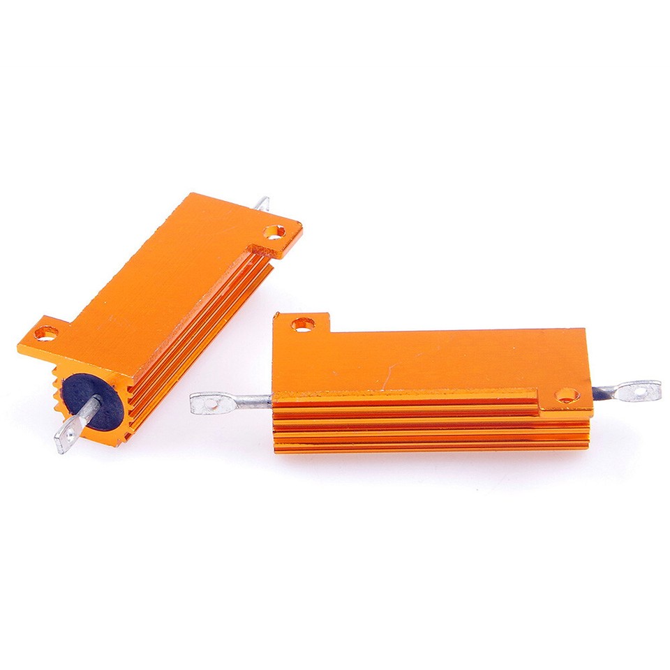 RX24 50W Golden Aluminium Load Resistor Wirewound Power Resistor 0.1 ...