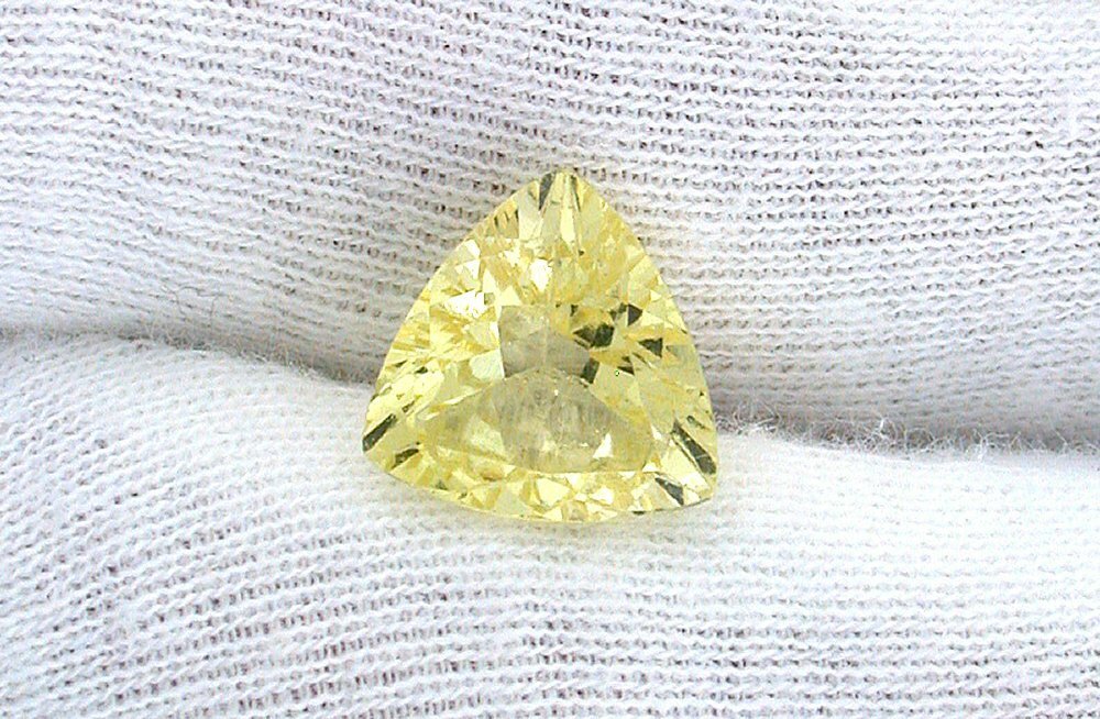 11mm Trilliant Trillion Triangle Lemon Citrine Gem Gemstone Brazilian ...