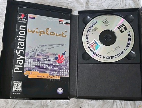 Wipeout (Sony PlayStation 1, 1995) Long Box Black Label CIB - Tested ...