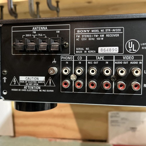 SONY STR-AV320 FM-AM Stereo Receiver A/V Control Center 2 Channel ...
