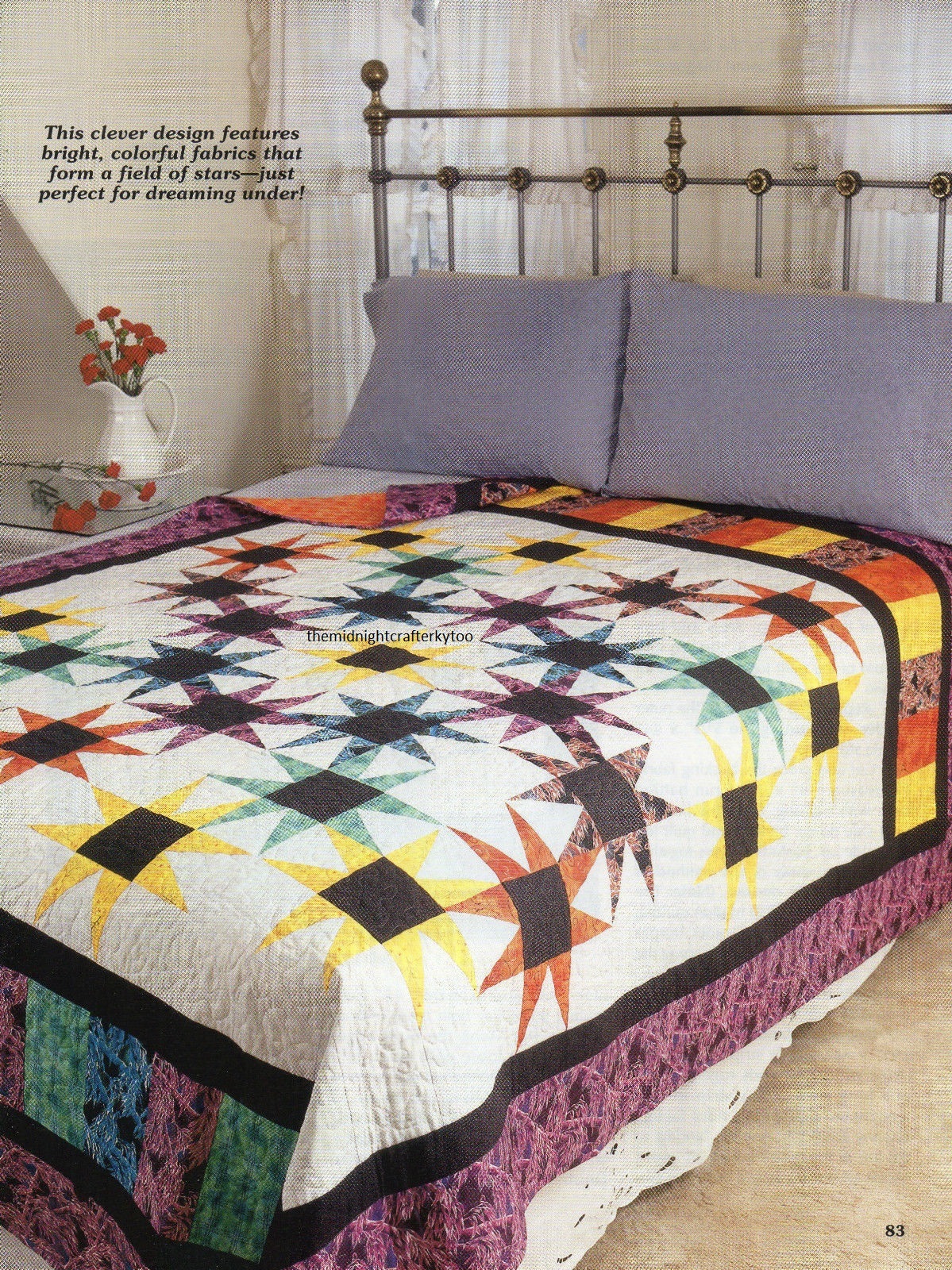 Scattered Stars Quilt Pattern Pieced LF | eBay