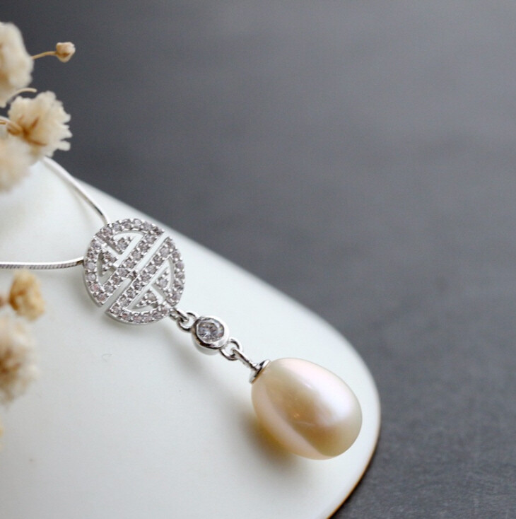 B06 Ornament with White Freshwater Pearl Sterling Silver 925 Pendant | eBay