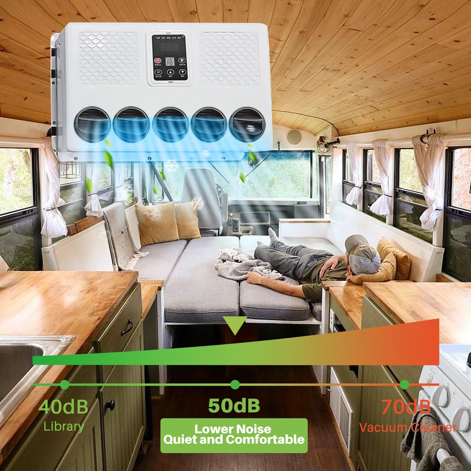 12V Split Cooling Truck Cab Air Conditioner Kits For Semi Bus RV ...